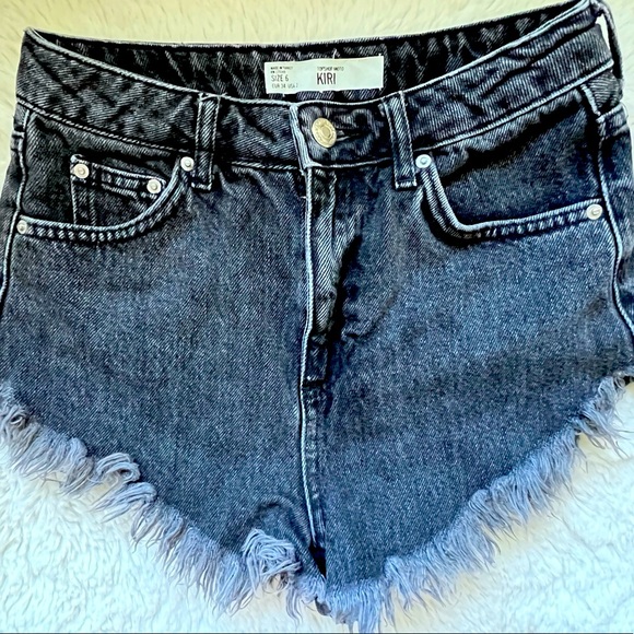 Topshop | Shorts | High Waisted Distressed Cut Off Denim Shorts | Poshmark